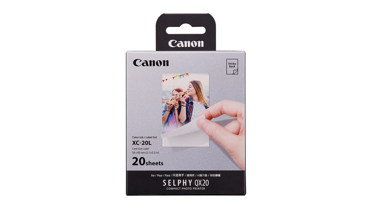 Canon Selphy XC-20L Card Size Photo Paper - 20 Pack | Harvey Norman New ...