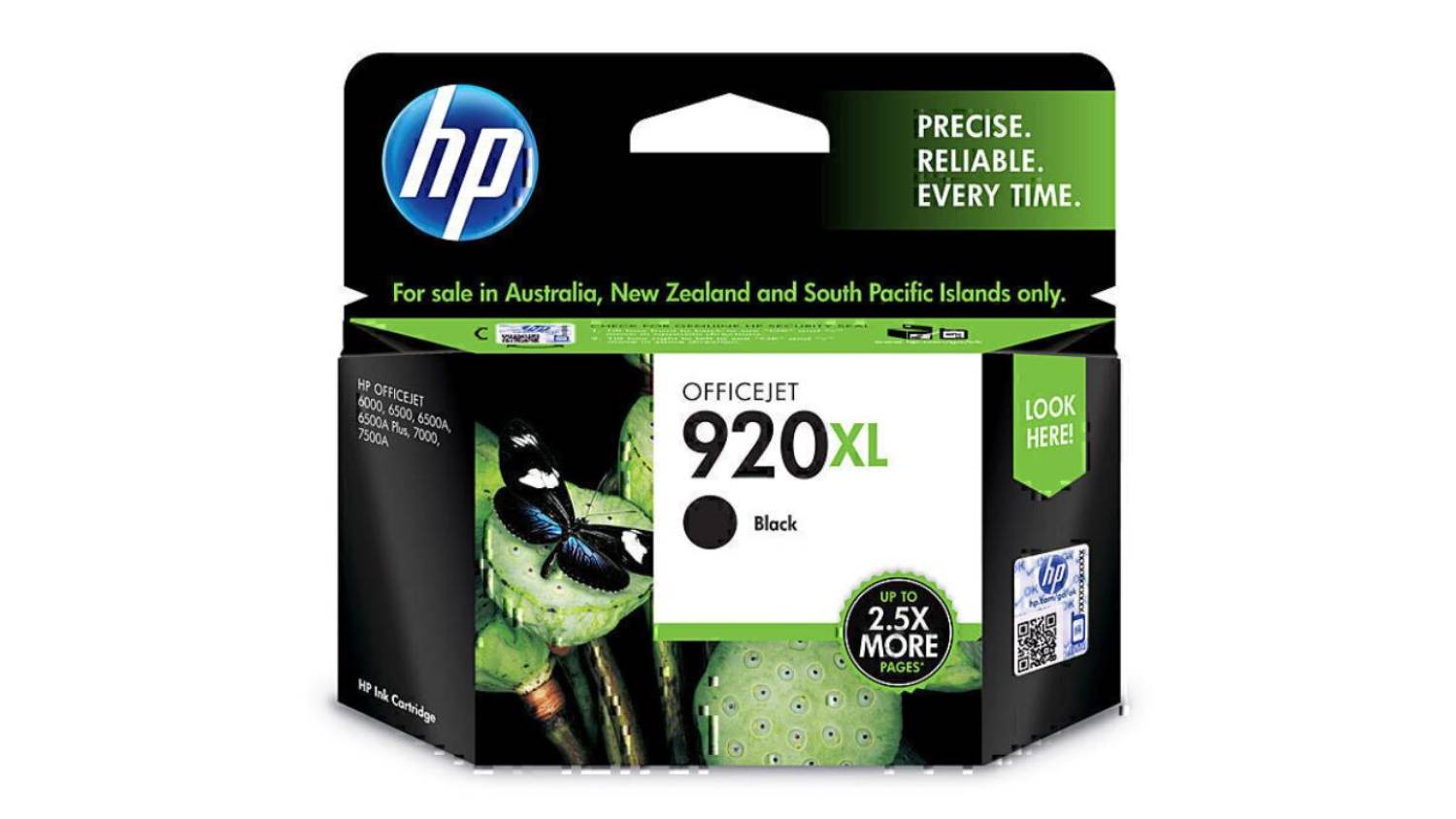 HP #920XL Black OfficeJet Printer Ink Cartridge 49ml CD975AA | Harvey ...