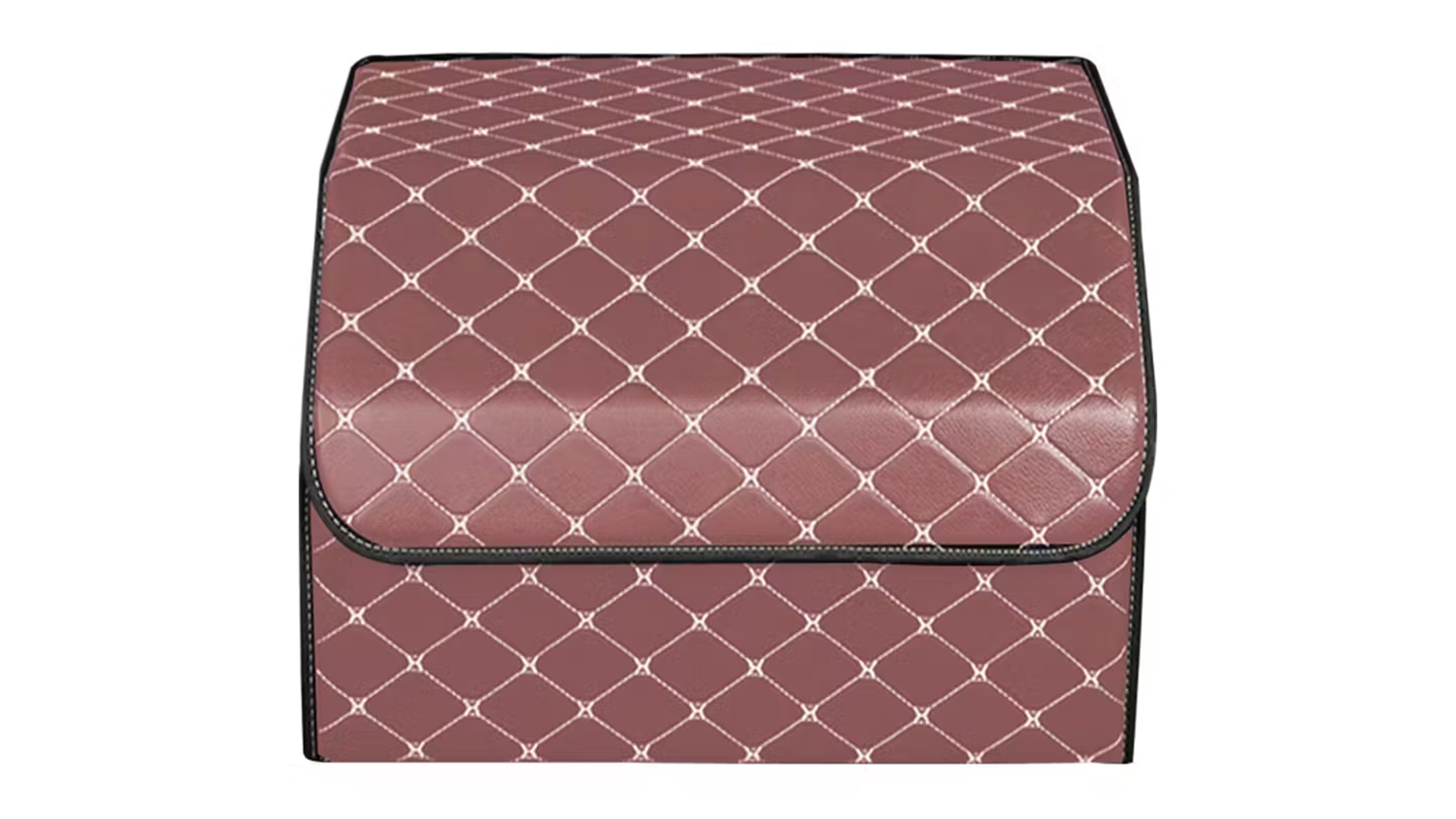 Soga Leather Car Boot Storage Box Small - Coffee/Gold | Harvey Norman ...